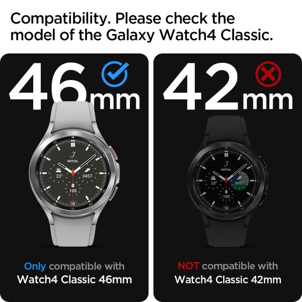 Spigen Chrono Shield voor de Samsung Galaxy Watch 4 Classic - 46 mm - Silver | Smartphonehoesjes.nl