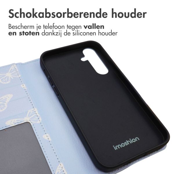 imoshion Design Bookcase voor de Samsung Galaxy S23 FE - Butterfly | Smartphonehoesjes.nl