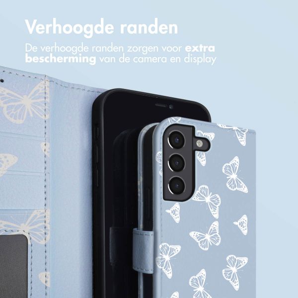 imoshion Design Bookcase voor de Samsung Galaxy S21 FE - Butterfly | Smartphonehoesjes.nl