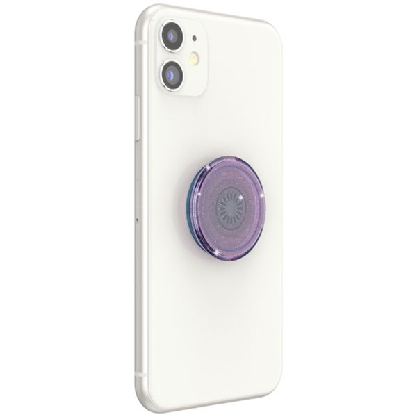 PopSockets PopGrip - Afneembaar - Transculent Glitter Lavender | Smartphonehoesjes.nl
