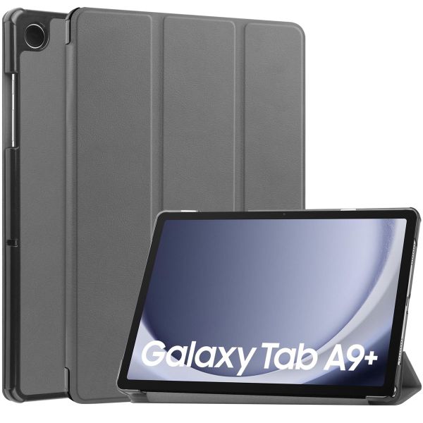 Imoshion Trifold Bookcase Voor De Samsung Galaxy Tab A9 Plus Grijs