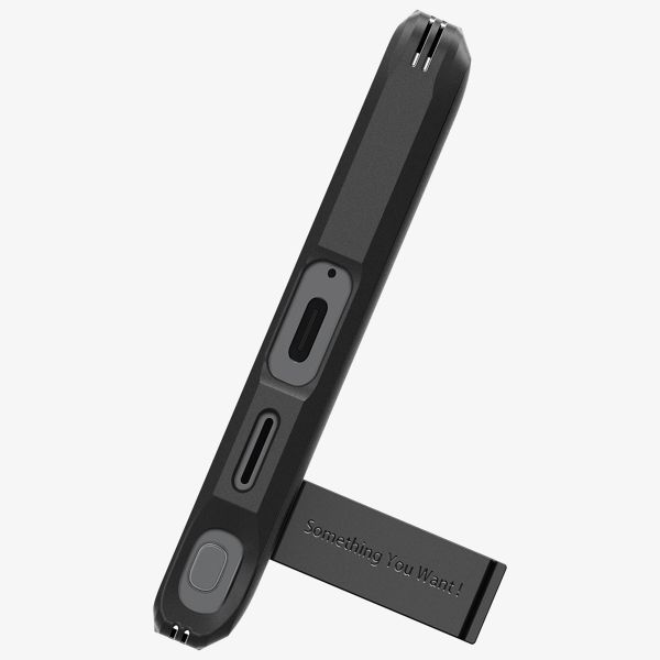 Spigen Tough Armor Backcover voor de Samsung Galaxy S24 Ultra - Black | Smartphonehoesjes.nl