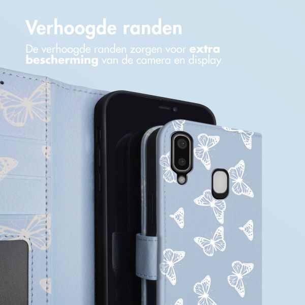 imoshion Design Bookcase voor de Samsung Galaxy A20e - Butterfly | Smartphonehoesjes.nl