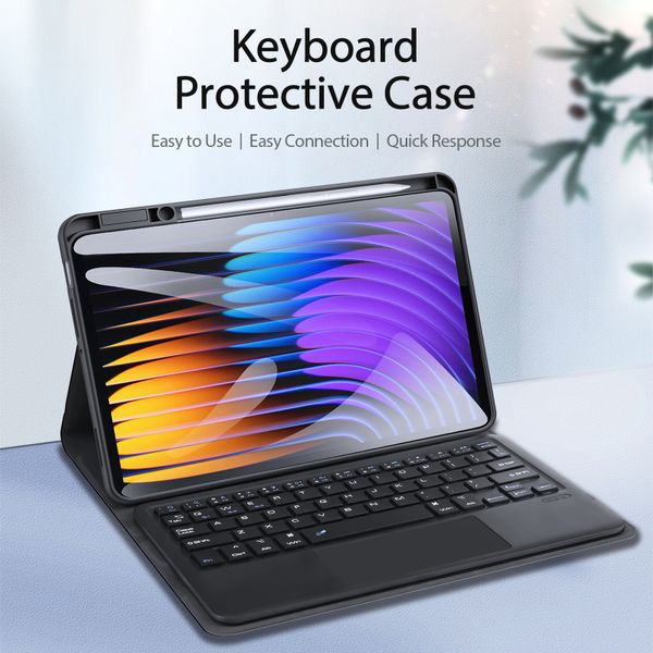 Dux Ducis QWERTY Bluetooth Keyboard Bookcase voor de Xiaomi Pad 7 / 7 ...